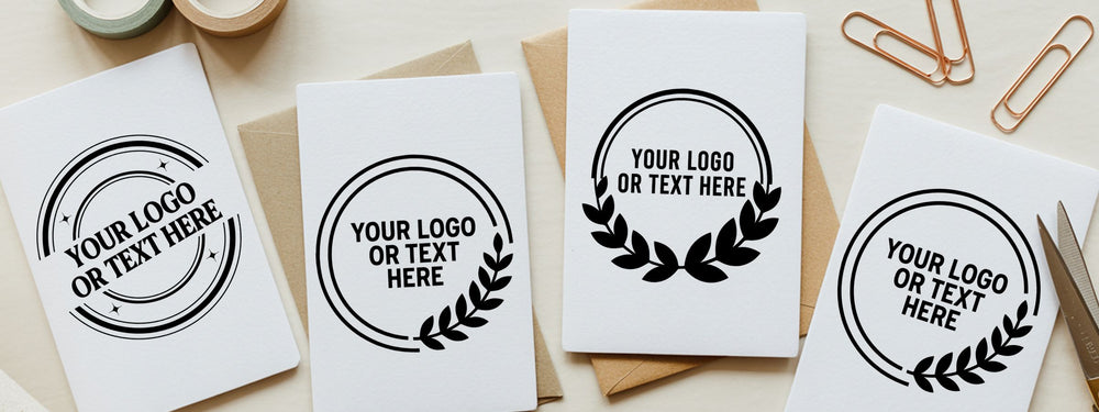 Custom Round Stamp for Small Business | Personalized Circular Stamp ...